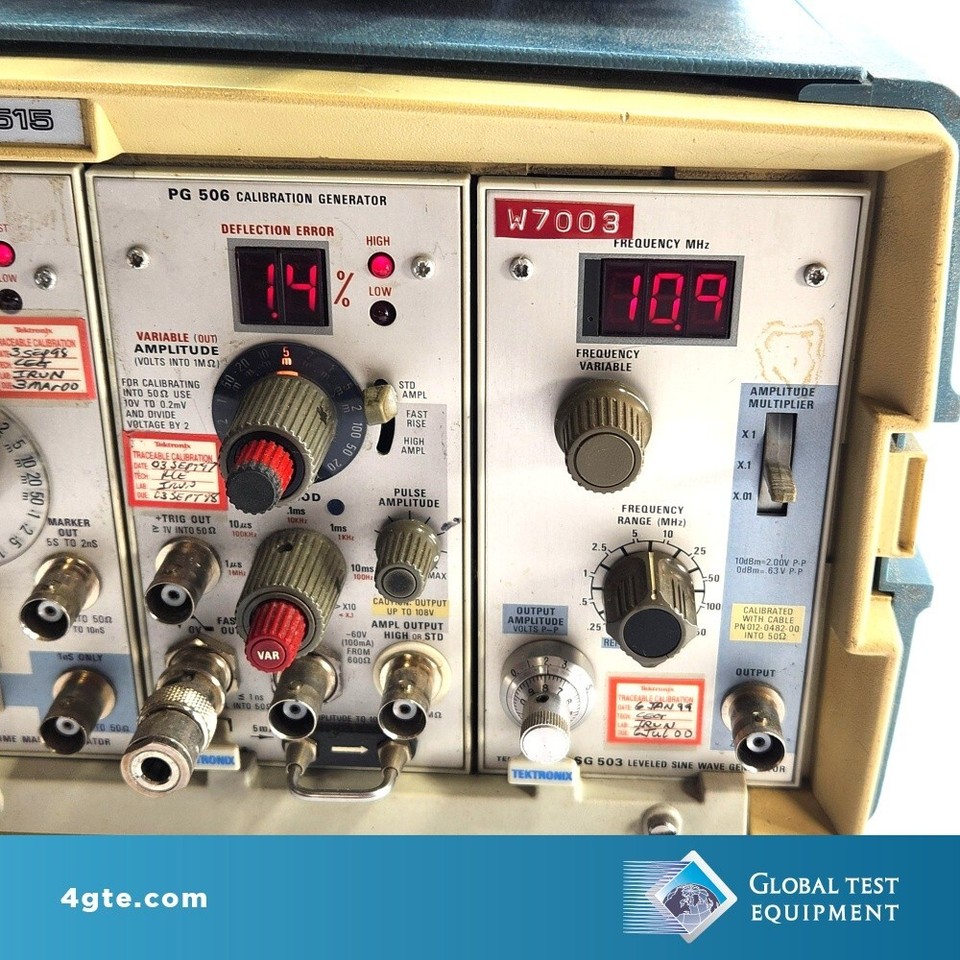 Vintage Tektronix TM515 Mainframe w/Option 06 with DC508, TG501, PG506 ...