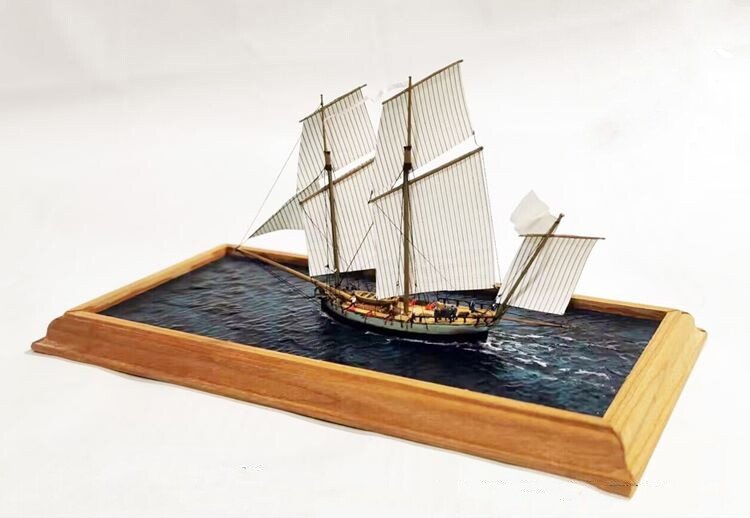La Coureur Sailboat 1:350 127mm Resin Waterline Ship Model Ship Kit | eBay