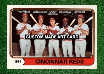 Cincinnati Reds Big Red Machine Custom ACEO Art Card Blank Back Bench ...