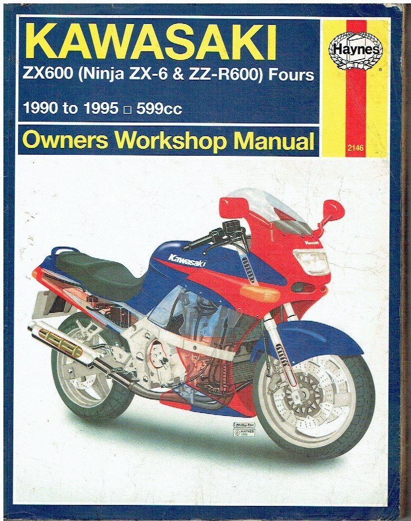 KAWASAKI ZX600 ( -D , -E , NINJA ZX-6 & ZZ-R600) 1990-95 OWNERS ...