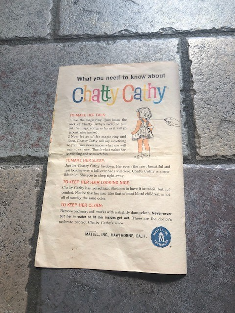 Vintage Chatty Cathy doll, in original box | eBay