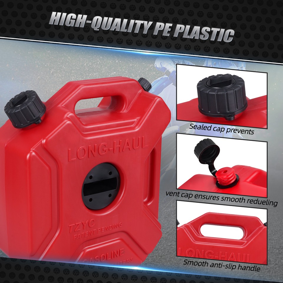 1.3 Gallon 5L Portable Gas Can With Fixed Rack Accessories Universal | eBay