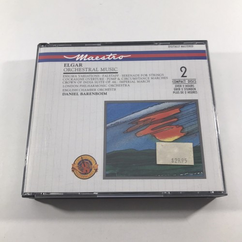 Elgar Orchestral Music CD Album Two Disc Set Various Artists and ...