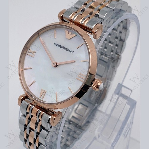 Emporio Armani AR1683 Two-Tone Stainless Steel Bracelet Fashion Women's Watch | eBay