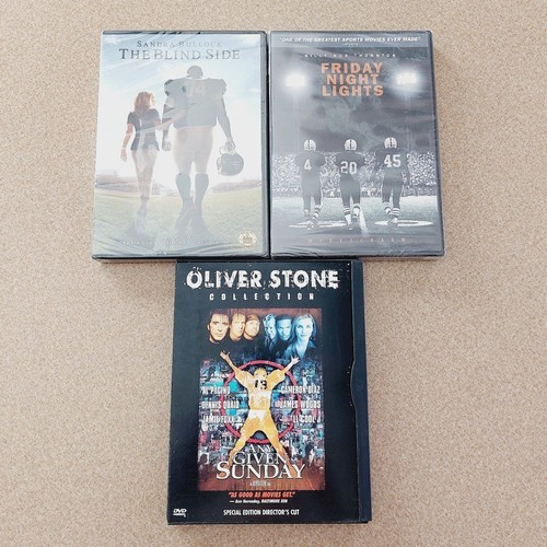 Lot of Football DVDs - Friday Night Lights, Blind Side, Any Given ...