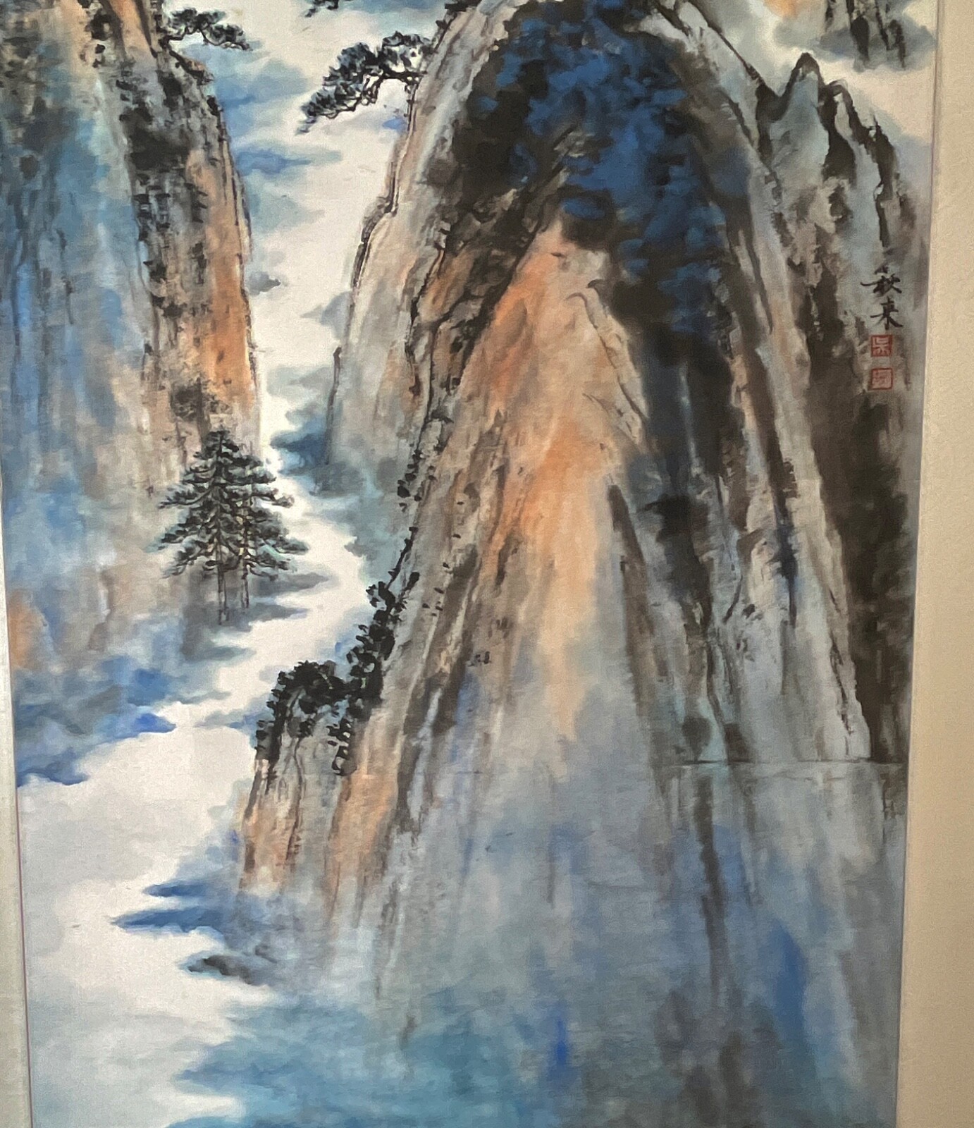 Singapore Chinese artist Goh Chiew Lye watercolor landscape painting ...