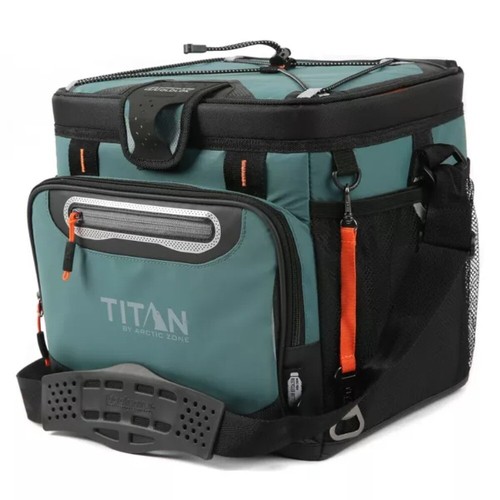 Titan by Arctic Zone Deep Freeze 16qt Zipperless Hardbody Cooler Jungle ...