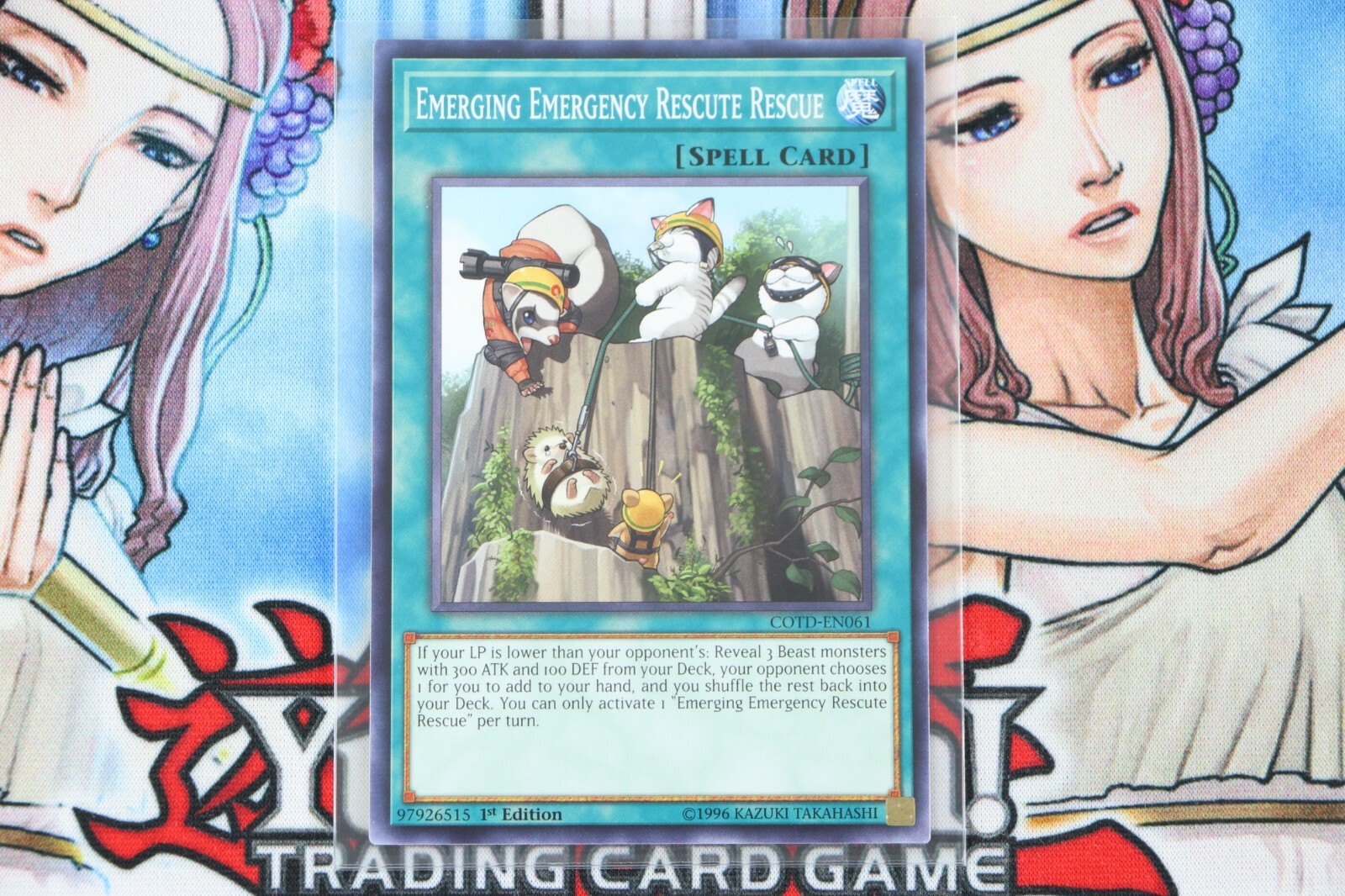 Yugioh Spell Card Emerging Emergency Rescute Rescue COTD-EN061 1st Ed ...