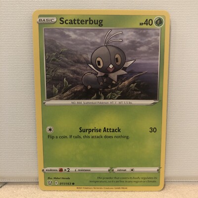 Scatterbug 011/163 Pokemon Card TCG Battle Styles 2023 | eBay