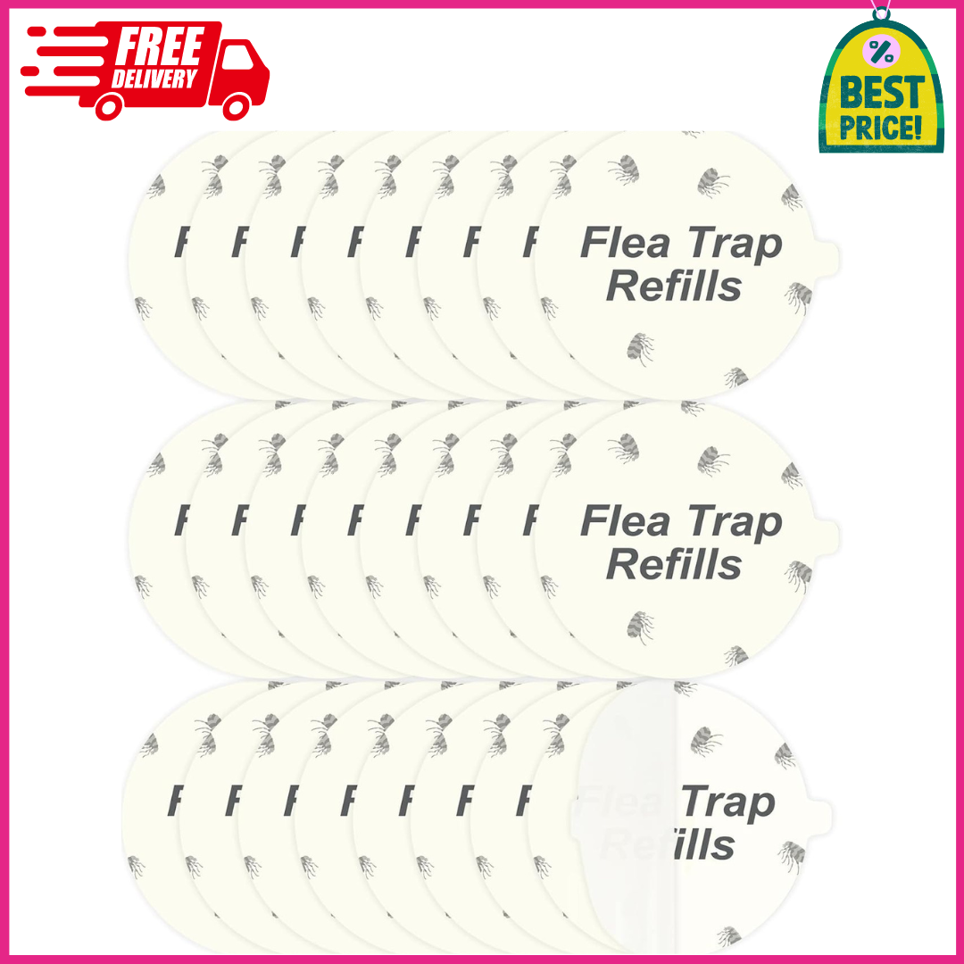 20 Pack Flea Trap Refill Discs Replacement Glue Boards, 7.1 Sticky Pads ...