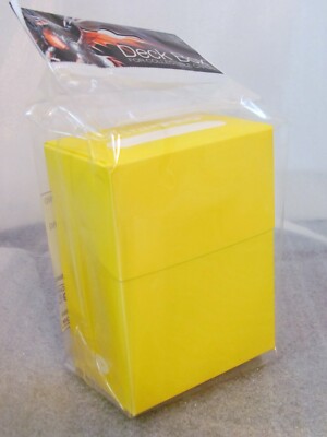 Ultra Pro deck box Solid Yellow card holder Mtg WoW Yugioh Pokemon | eBay