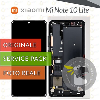 DISPLAY ORIGINALE XIAOMI MI NOTE 10 LITE M2002F4LG SCHERMO LCD OLED ...