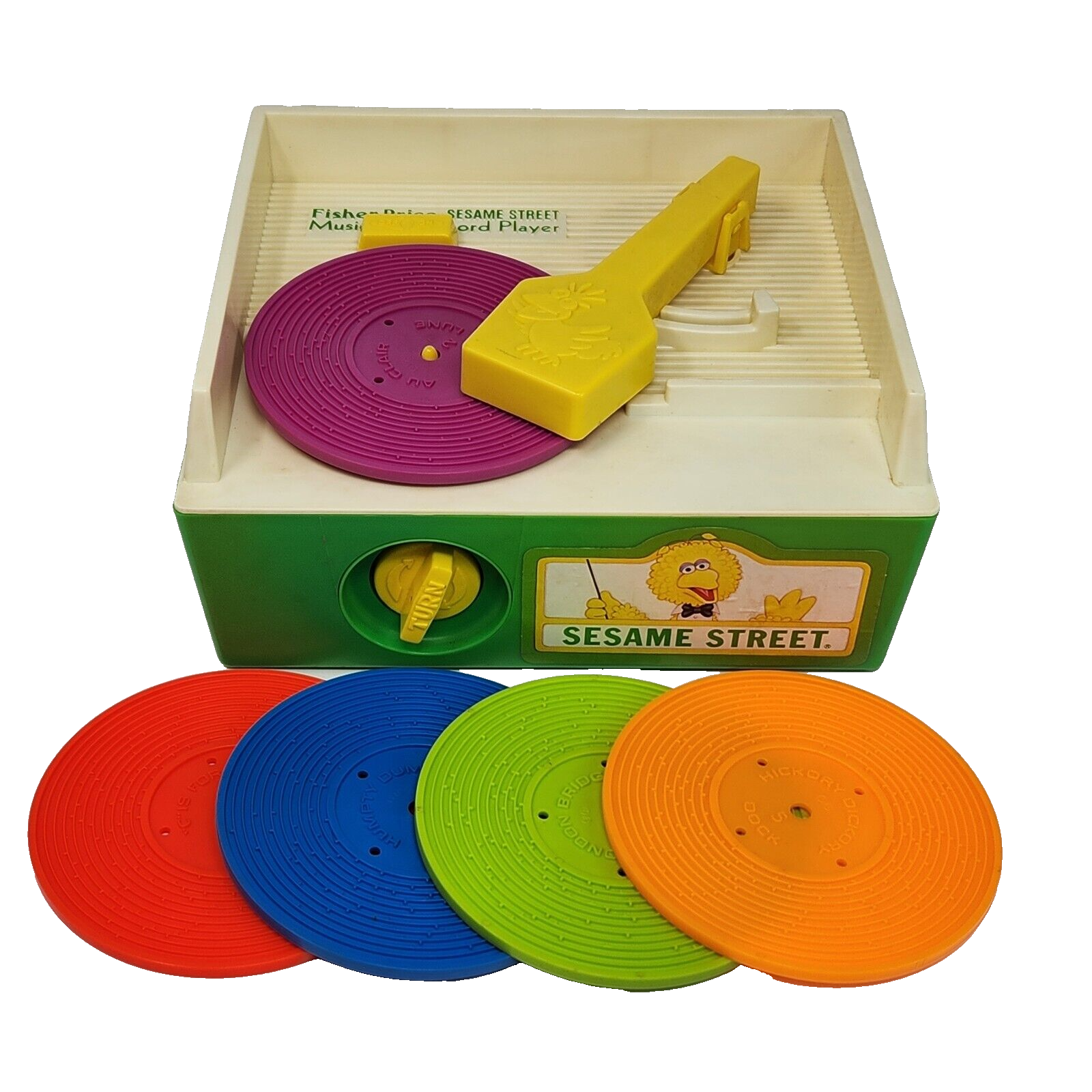 VINTAGE 1984 FISHER PRICE SESAME STREET MUSIC BOX RECORD PLAYER # 995 ...