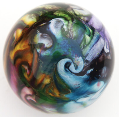 Textured Colors Paperweight in Sea-Like Setting | eBay
