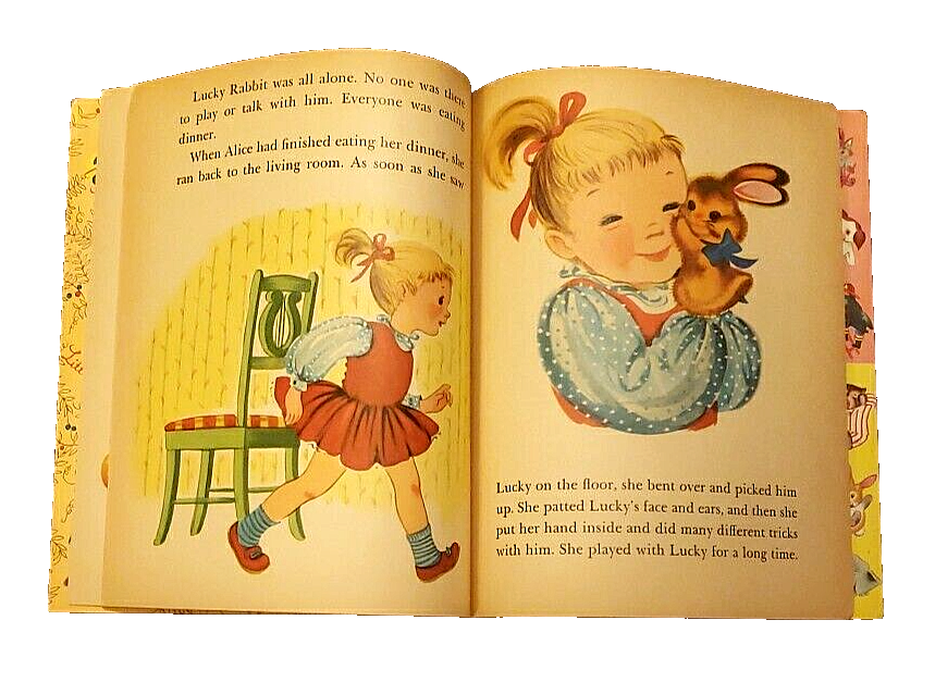Little Golden Book Ding Dong School Book LUCKY RABBIT by Miss Frances ...