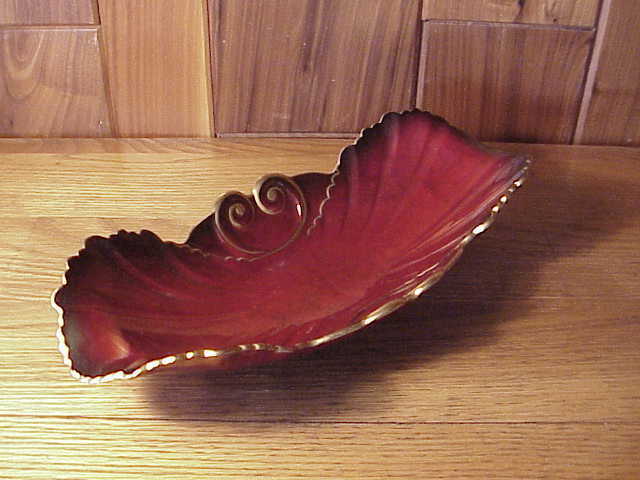LOVELY VINTAGE IRIDESCENT CARLTON WARE ROUGE ROYALE - FANCY SHELL ...