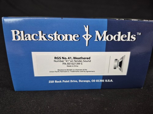HON3 BLACKSTONE MODELS B310213W-S RGS NO. 41 WEATHERED DCC/SOUND **RARE ...