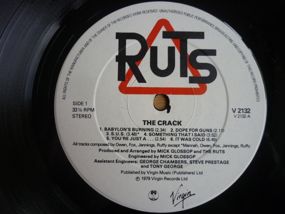 THE RUTS - THE CRACK - VIRGIN LABEL 1979 - EX CONDITION | eBay UK