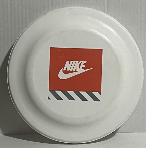 Vintage RARE White Orange Gray Nike Swoosh Advertising Frisbee ...