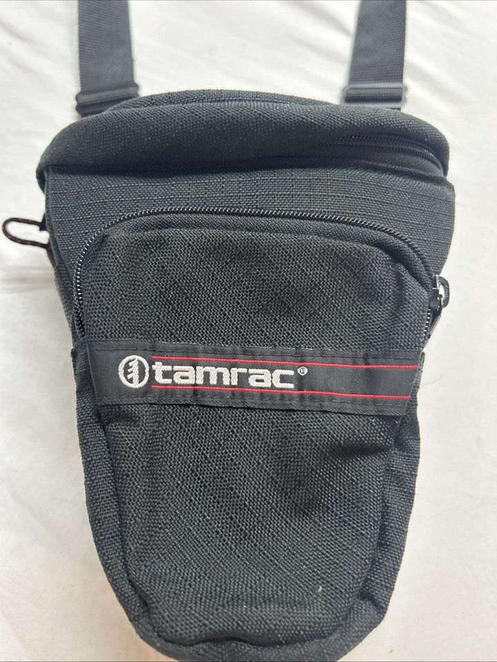 Vtg TAMRAC Tele-Zoom Camera Bag Model 517 Black Holster Triangle Made ...