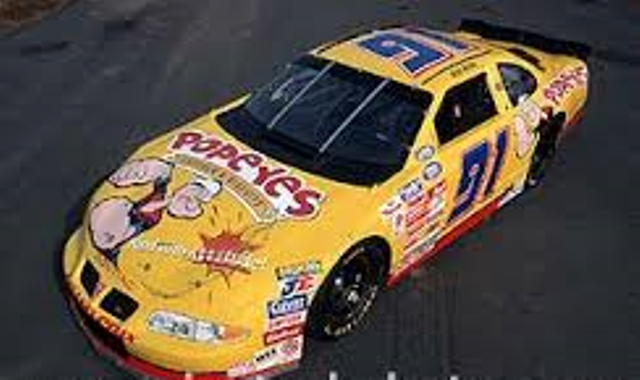 #91 Rich Bickle Popeeye Chicken Pontiac 1/24th Scale Nascar Waterslide ...