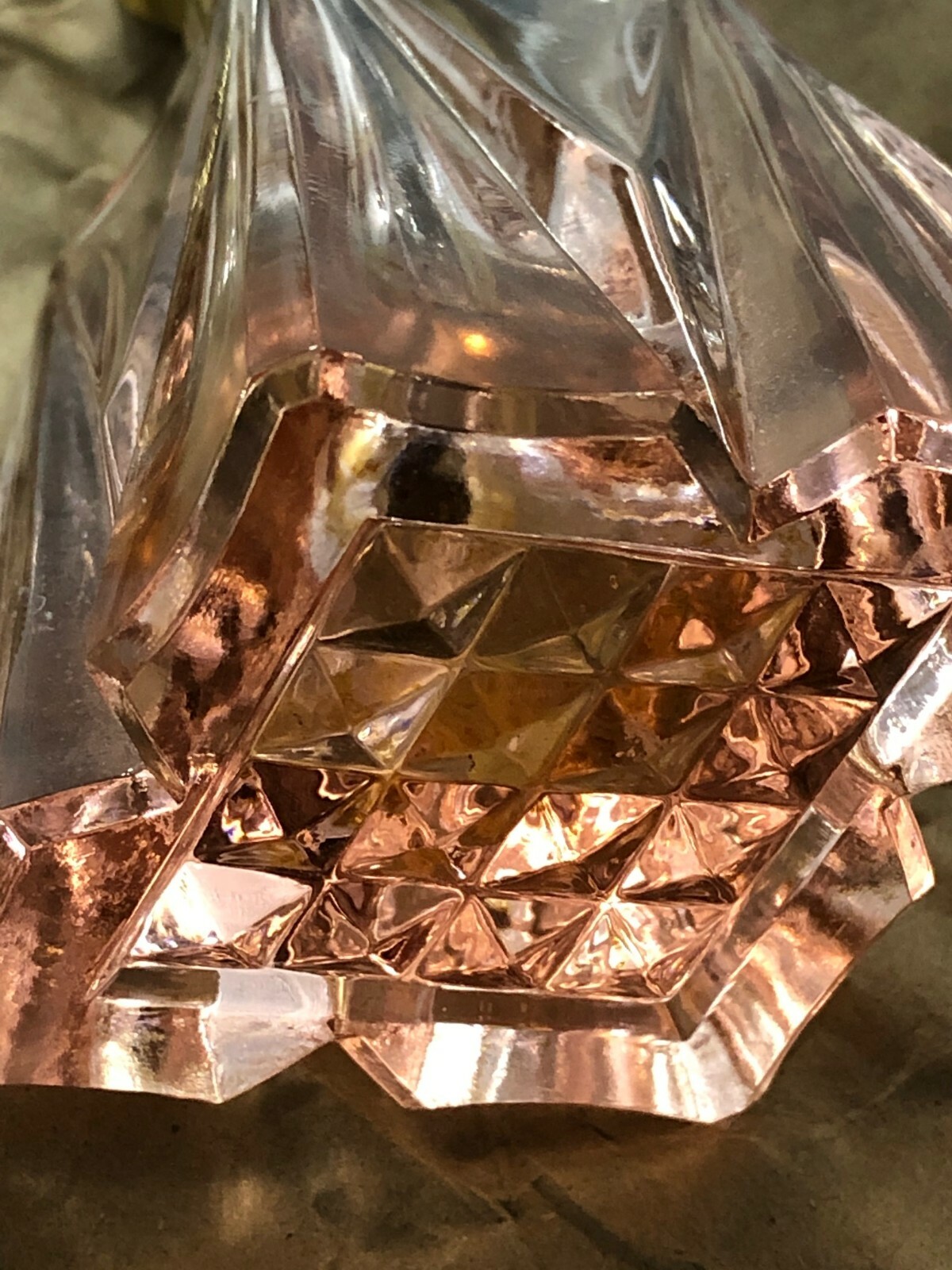 Vintage European Pink Cut Crystal Perfume 5" Bottle Atomizer | eBay