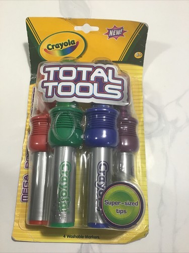 Crayola 4 Pack TOTAL TOOLS Mega Poster Markers - Red Blue Green Purple ...