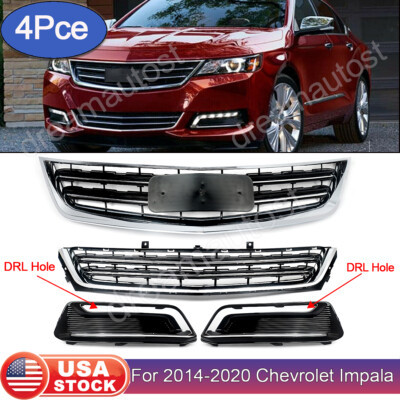 For 2014-2020 Chevrolet Impala Front Upper&Lower Grille With Fog Light ...