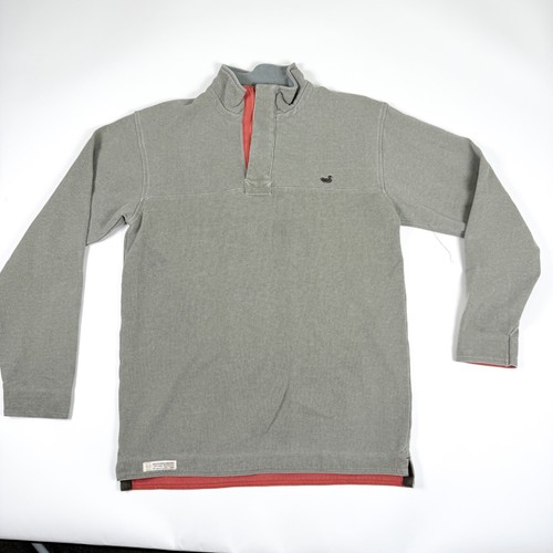 Southern Marsh Sweater Men's Small Gray Green 1/4 Zip Hiking Outdoors ...