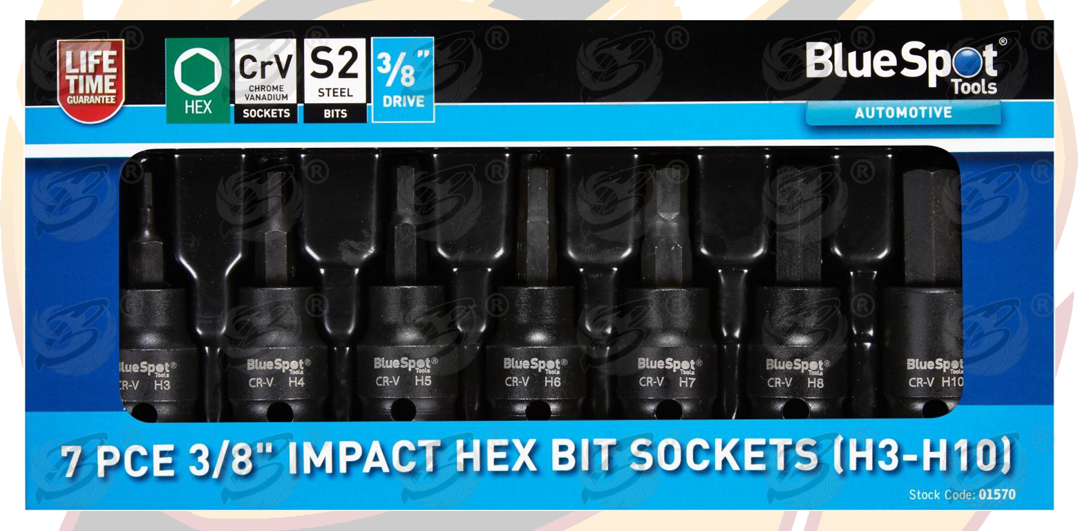 IMPACT HEX Bit Socket Set Short & Long Hex Allen Key HX Sockets H3-H10 ...