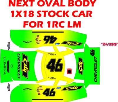 NEXT OVAL BODY 1X18 COLE TRICKLE CITY CHEV DOT | eBay