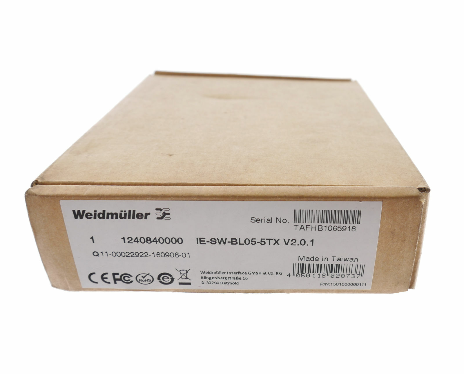 WEIDMULLER IE-SW-BL05-5TX 1240840000 ETHERNET SWITCH ! NEW ! | eBay
