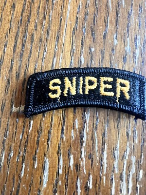 ARMY PATCH, SNIPER TAB, PATCH, BLACK BORDER | eBay