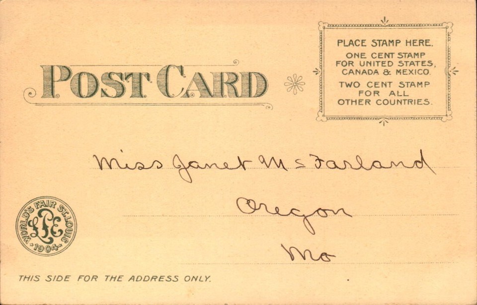 UDB OFFICIAL SOUVENIR POSTCARD-ST. LOUIS WORLD'S FAIR-PALACE OF ...