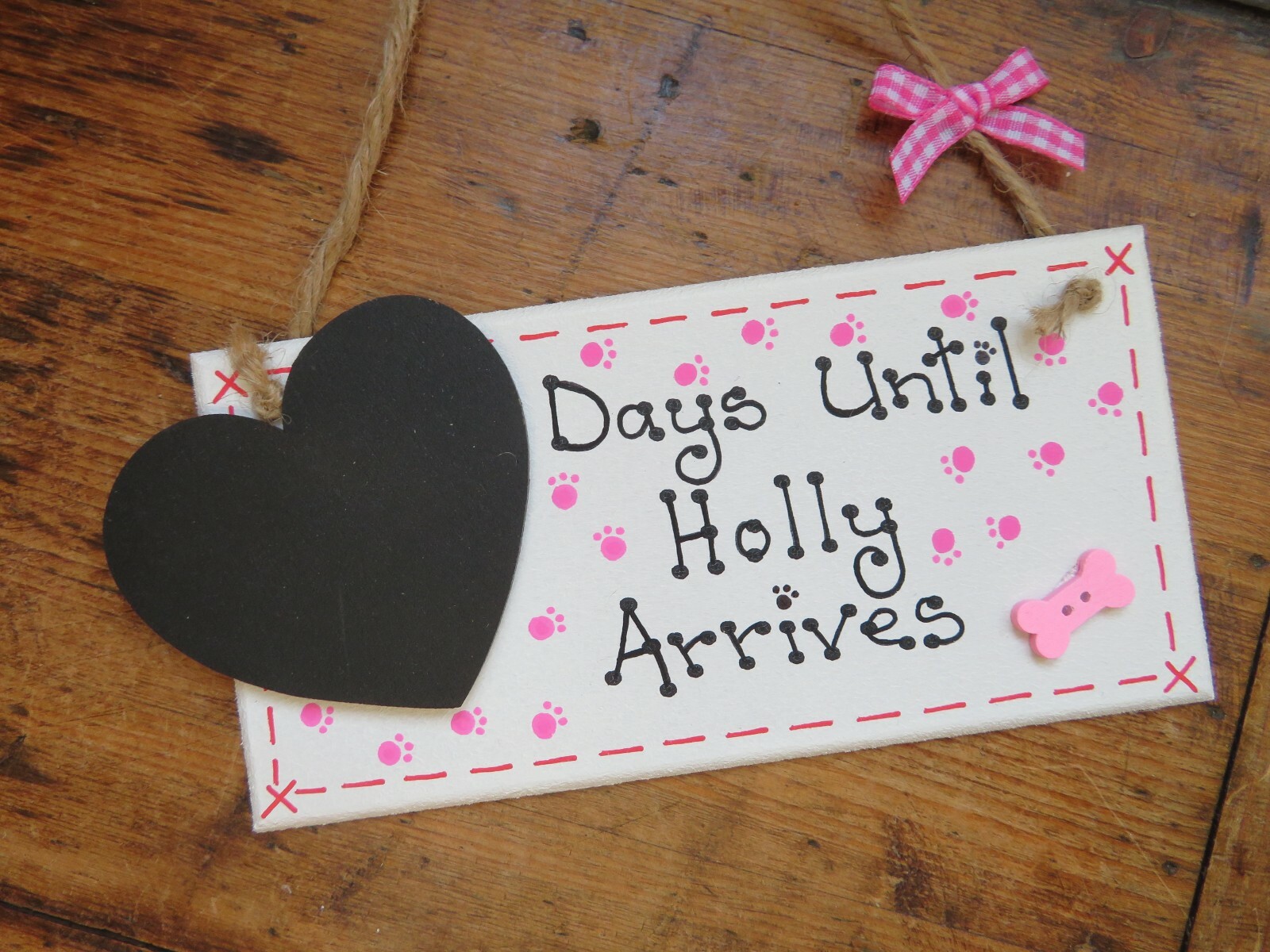 Personalised Pet Countdown Days Until We Get Our Puppy Kitten Plaque ...