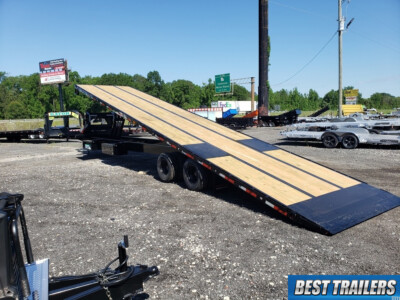 2024 MaxxD TDX trailer 40 ft deckover power tilt equipment gooseneck ...