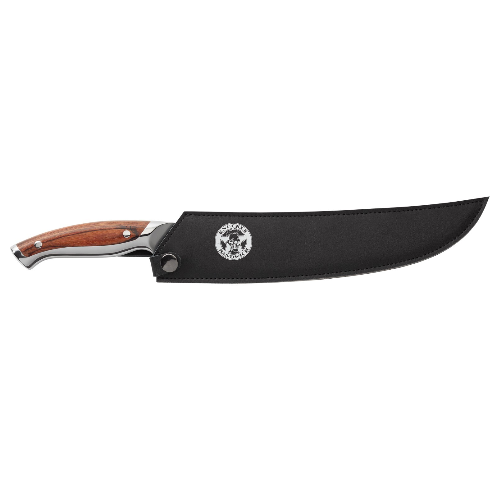Guy Fieri Knuckle Sandwich 10-Inch Cimeter Meat Slicer Knife w/Leather ...
