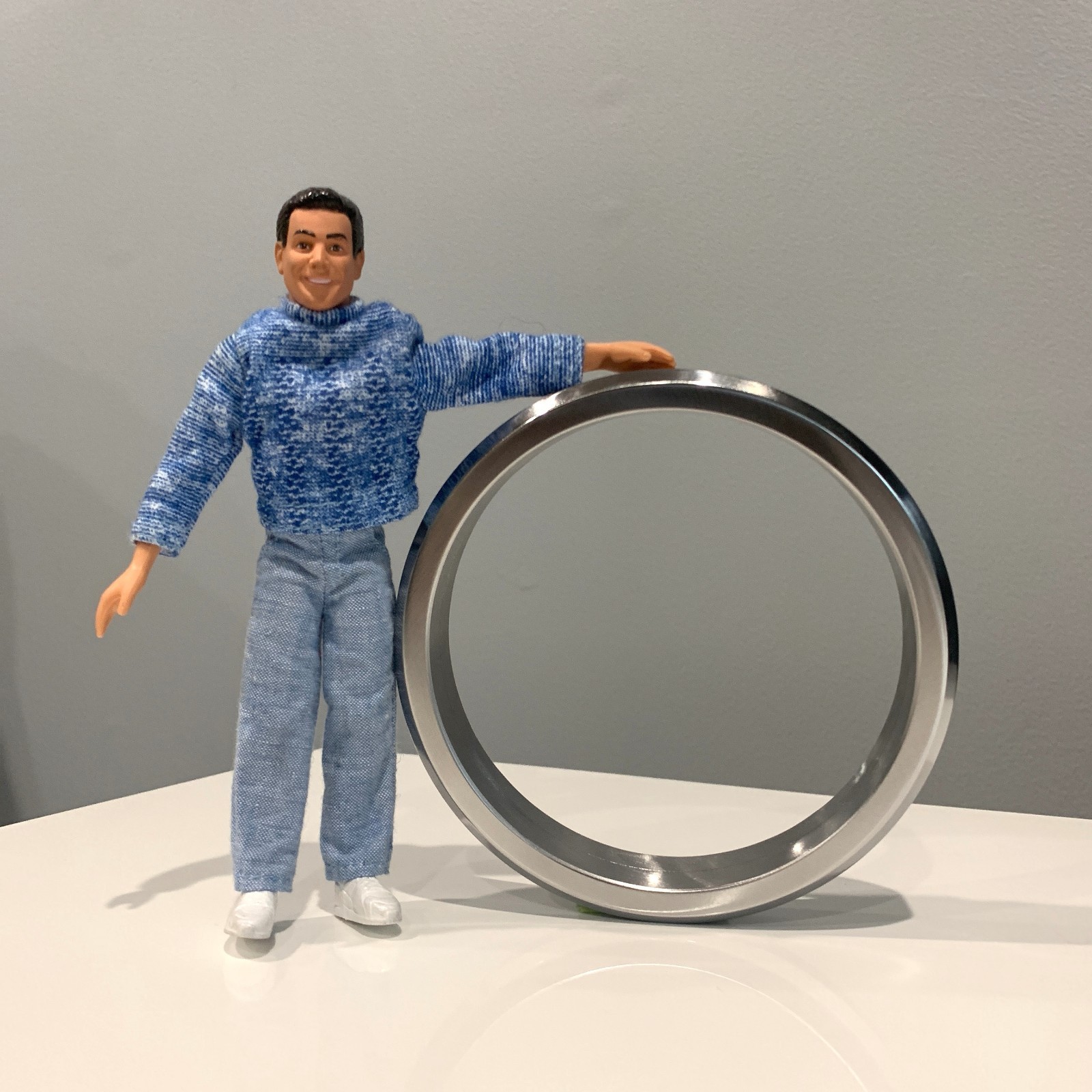 Modern Premium Polished Steel Signed Autographed Basketball Ball ...