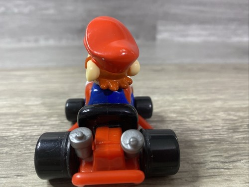 2002 super Mario kart Mario Bros Red Pull back racer car Wendy’s kids ...