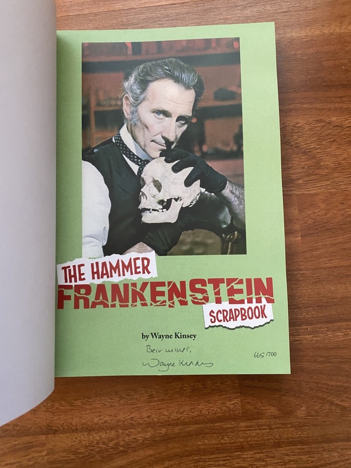 The Hammer Frankenstein Scrapbook, Wayne Kinsey, Signed Limited Edition ...
