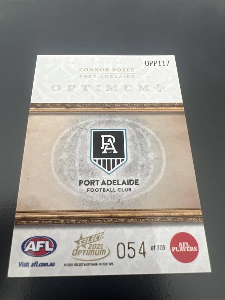 Connor Rozee 2021 Select Optimum Plus Parallel OPP 117 054/115 | eBay ...