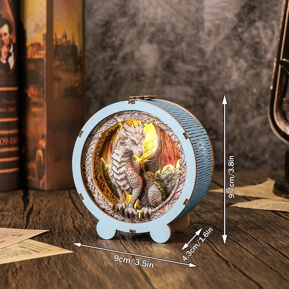 3D Puzzle Nightlight-Wooden 3D Puzzle Gifts-3D Wood Puzzles Sunlit ...