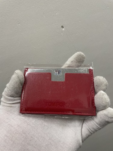 Cardholder Wallet by Tom Ford in Leather (Red Colored) with Mirror ...