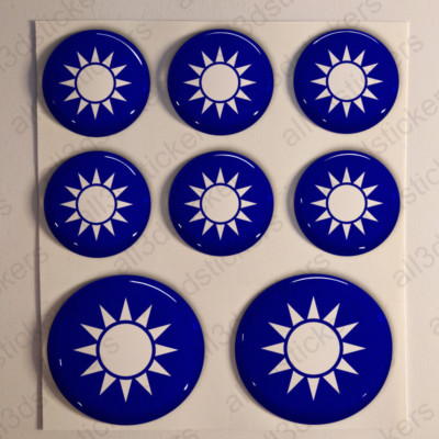 Taiwan Air Force Stickers Roundel Cockade 3D Adhesive Flag Resin Domed ...