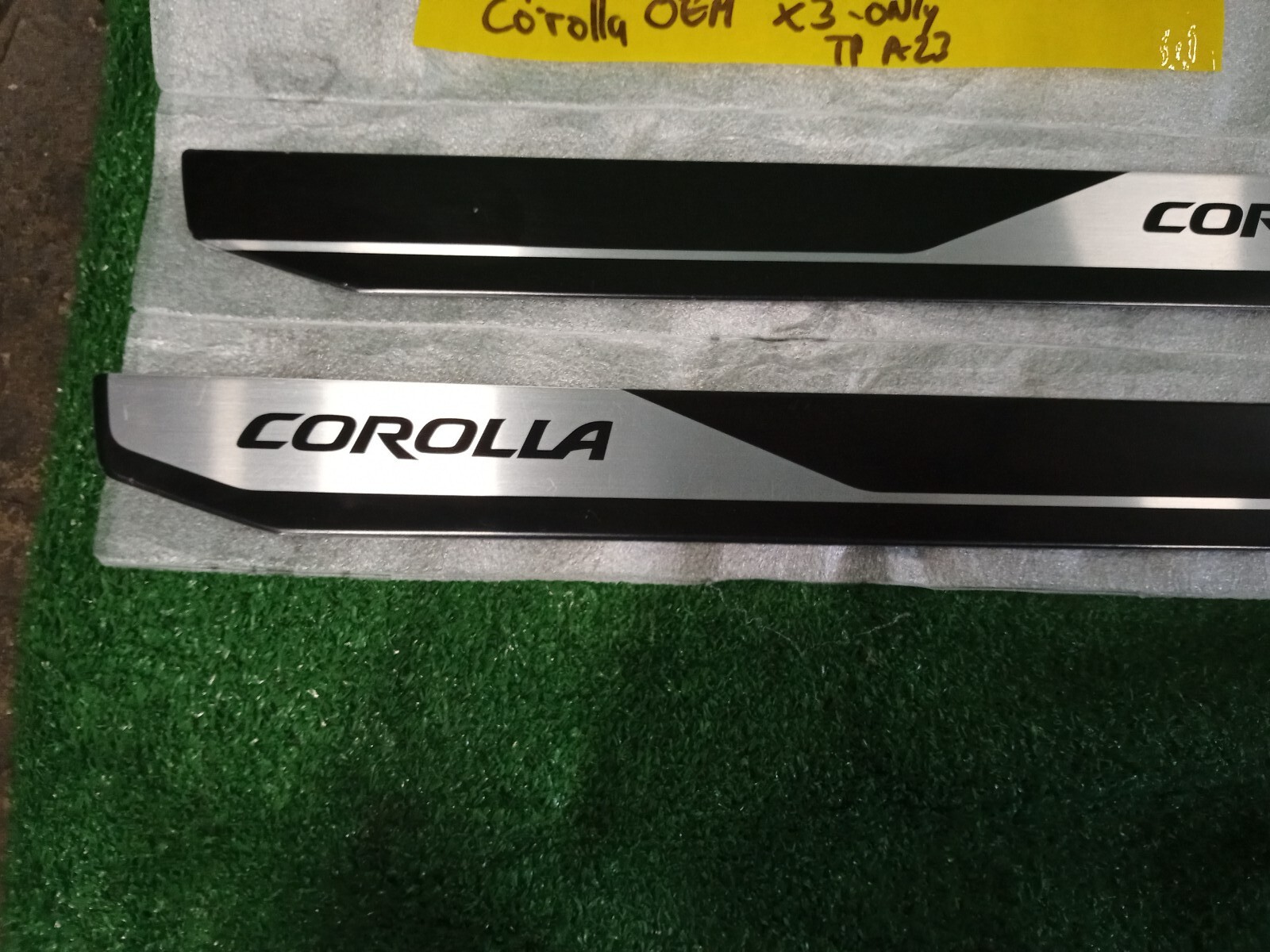 Genuine Toyota Corolla Touring Sport Aluminium Scuff Plates PW38202002 ...