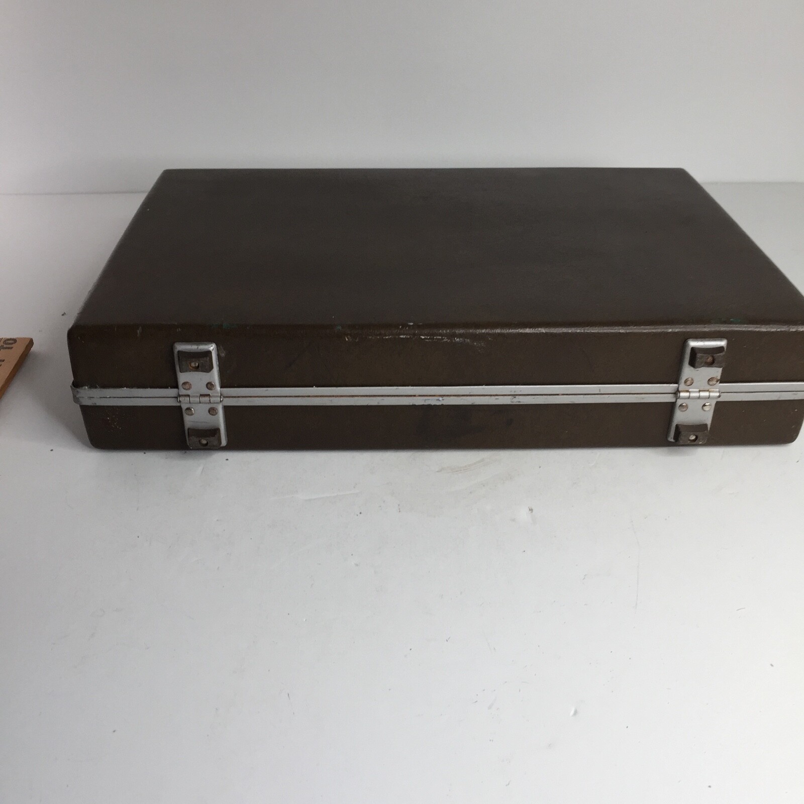 Vintage Samsonite Briefcase - Grey Hard Side Slim Mid… - Gem