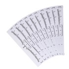 Disposable Microblading Permanent Tattoo Eyebrow Measure Ruler Sticker ...