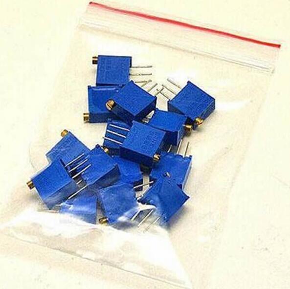 10pcs 3296W 10K Ohm Ω 103 Trim Pot Trimmer Potentiometer High Precision ...