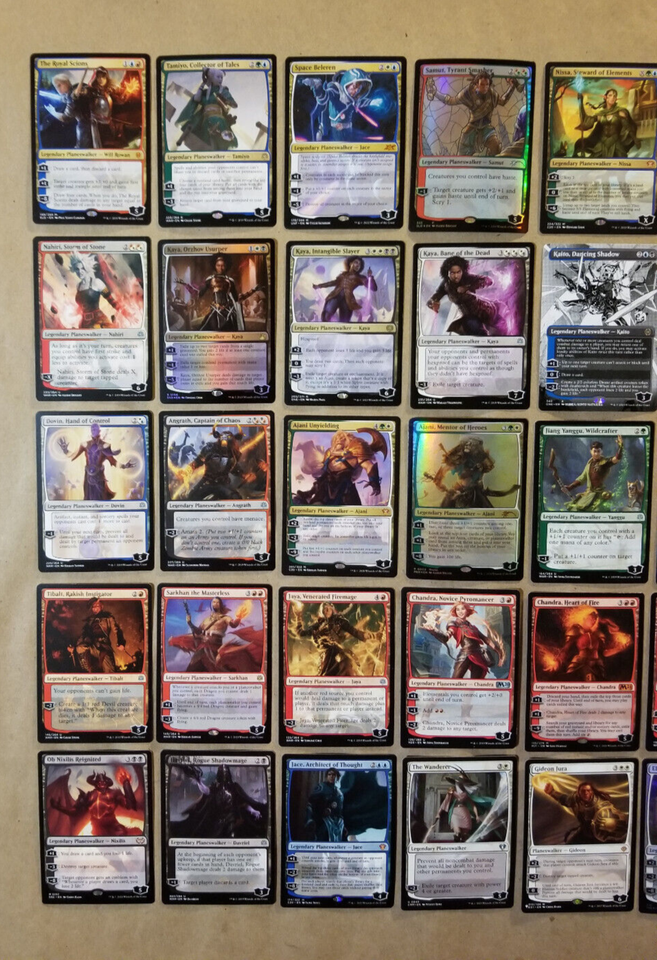MTG Magic Unique Collection Lot of 30 Legendary Planeswalker Cards (NM ...