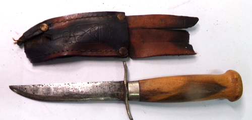 Vintage KJ Eriksson MORA SWEDEN Hunting Knife 7.5" LOGO MISPRINT ...